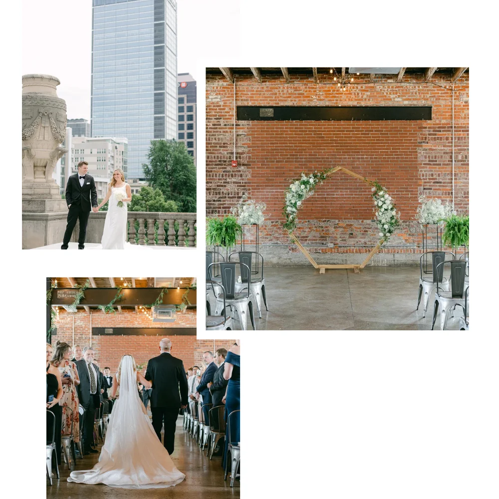 Timeless Black & White Wedding at INDUSTRY Indianapolis